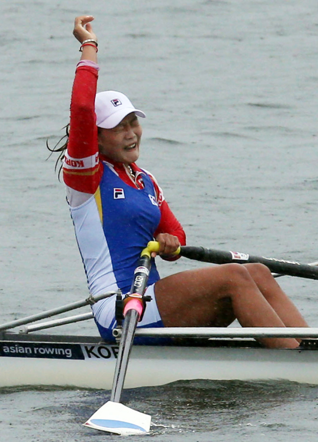 [Asian Games] Kim Ye-ji wins gold in women's single sculls rowing - The ...