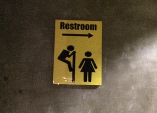 Voyeuristic public toilet signs in Seoul stir controversy - The Korea ...