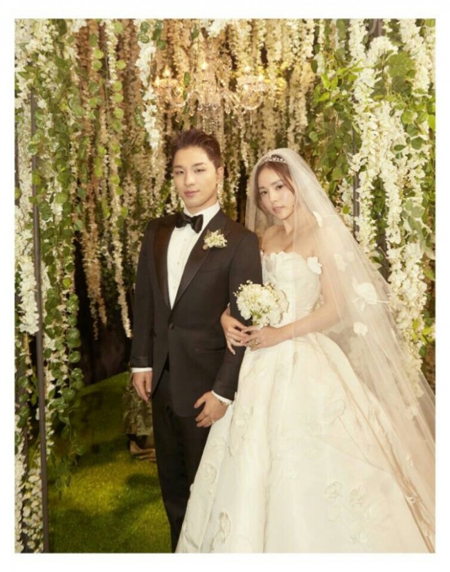 Big Bang’s Taeyang, actress Min Hyo-rin marry in church ceremony - The ...