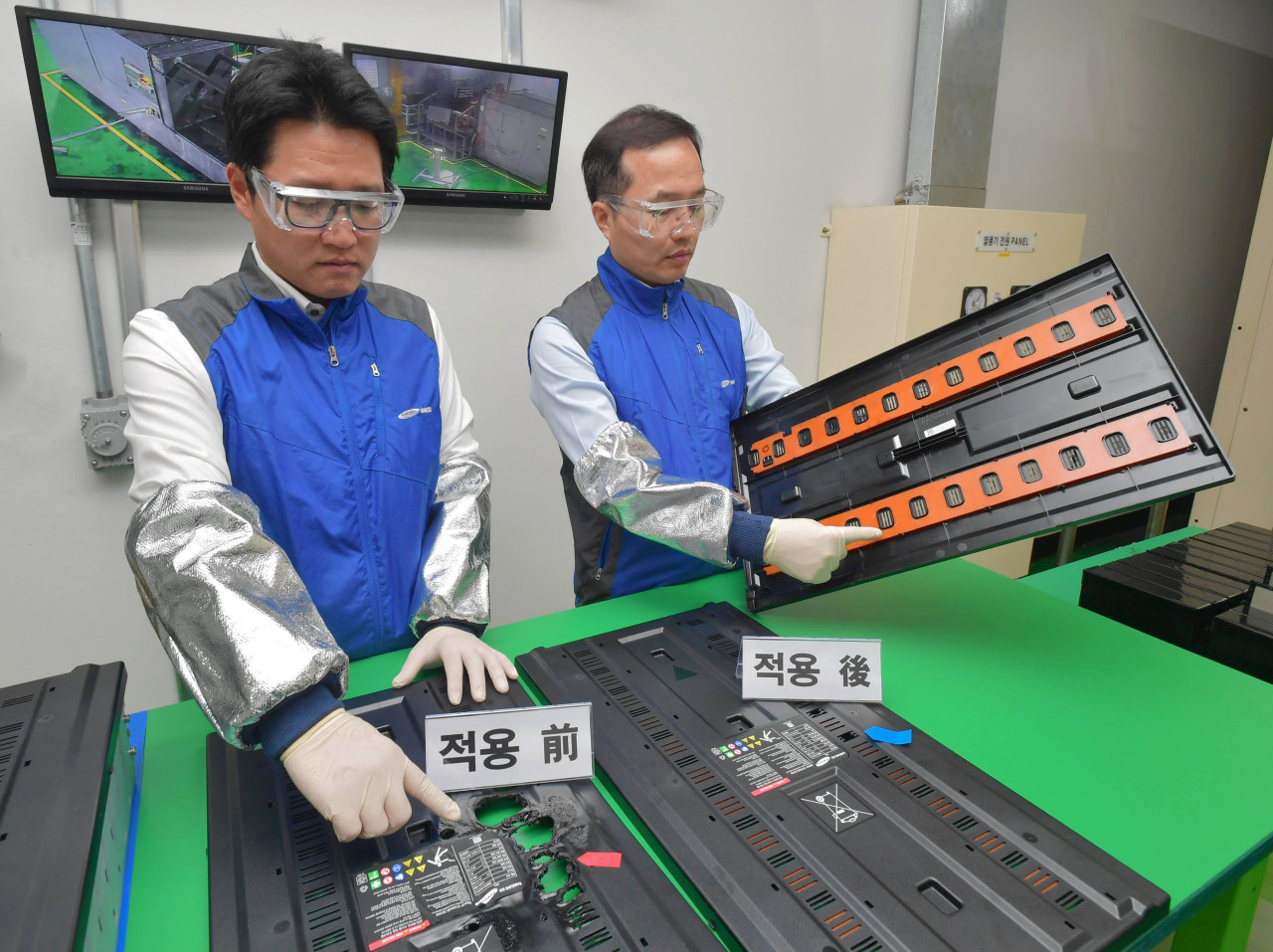 Samsung SDI demonstrates fire-safe ESS - The Korea Herald