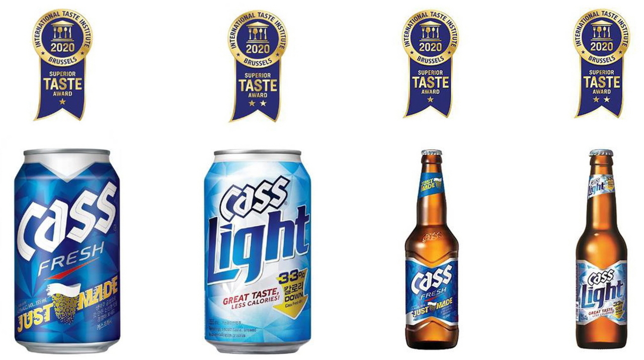 OB’s flagship beer Cass receives Superior Taste Award - The Korea Herald