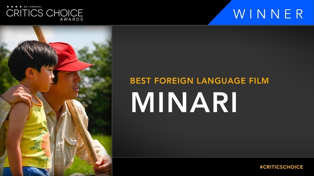 'Minari' wins best foreign language film at Critics Choice Awards - The ...