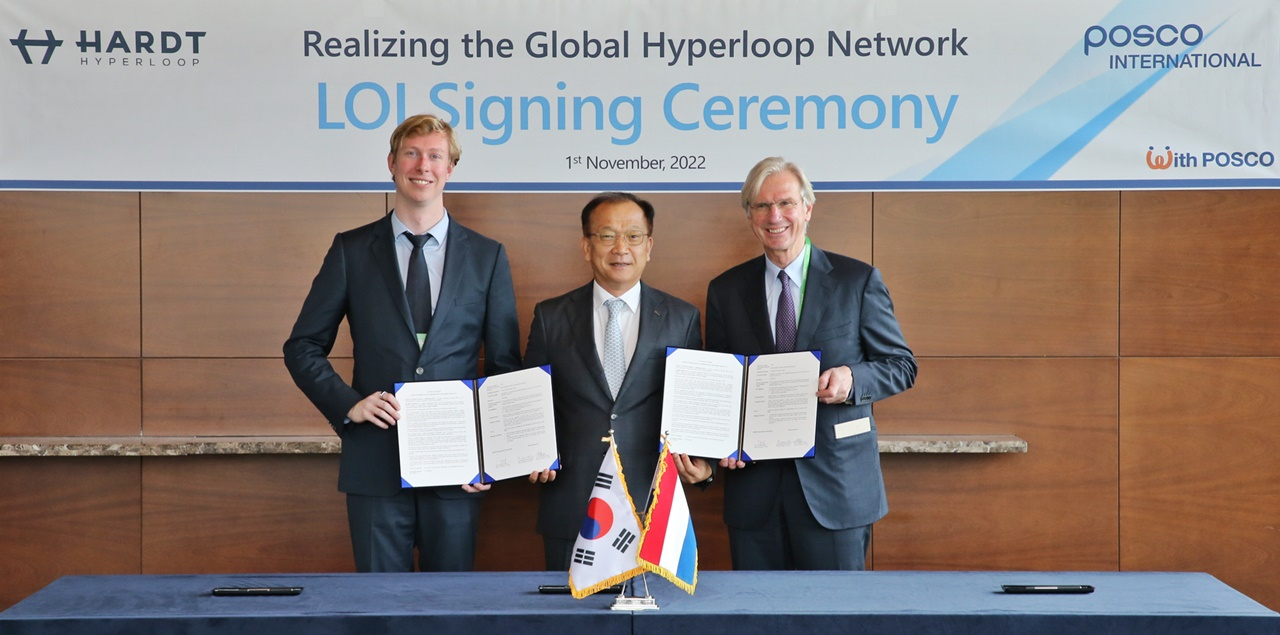 Posco Int'l signs partnership with Dutch hyperloop firm Hardt - THE ...