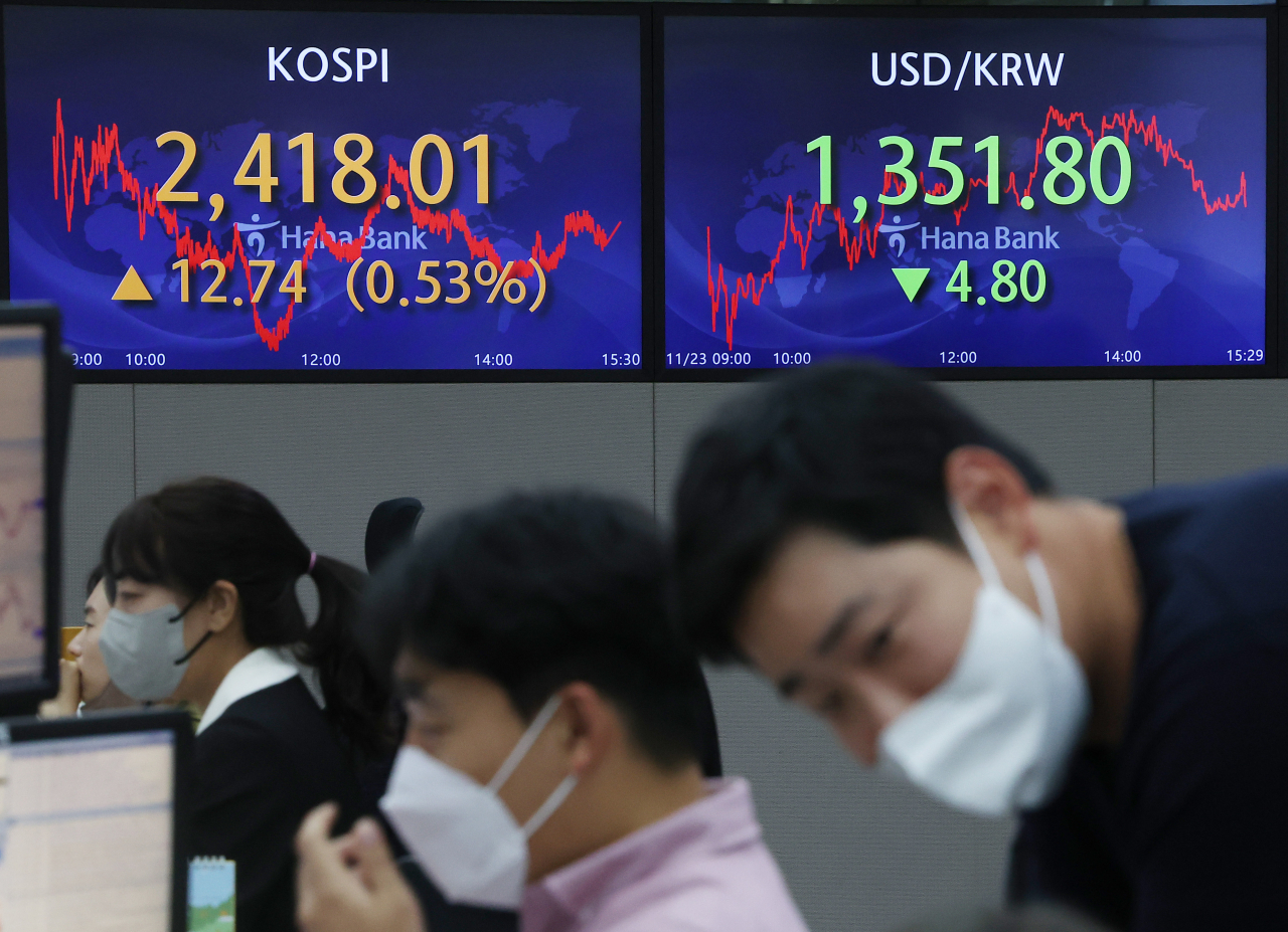 Seoul stocks end higher amid eased concerns over rate hikes - The Korea ...