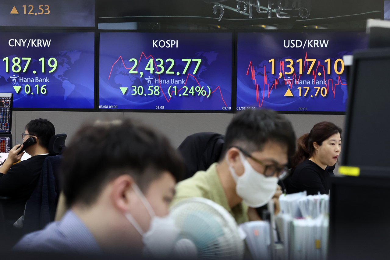 Seoul stocks open sharply lower on Fed chief's hawkish comments - The ...