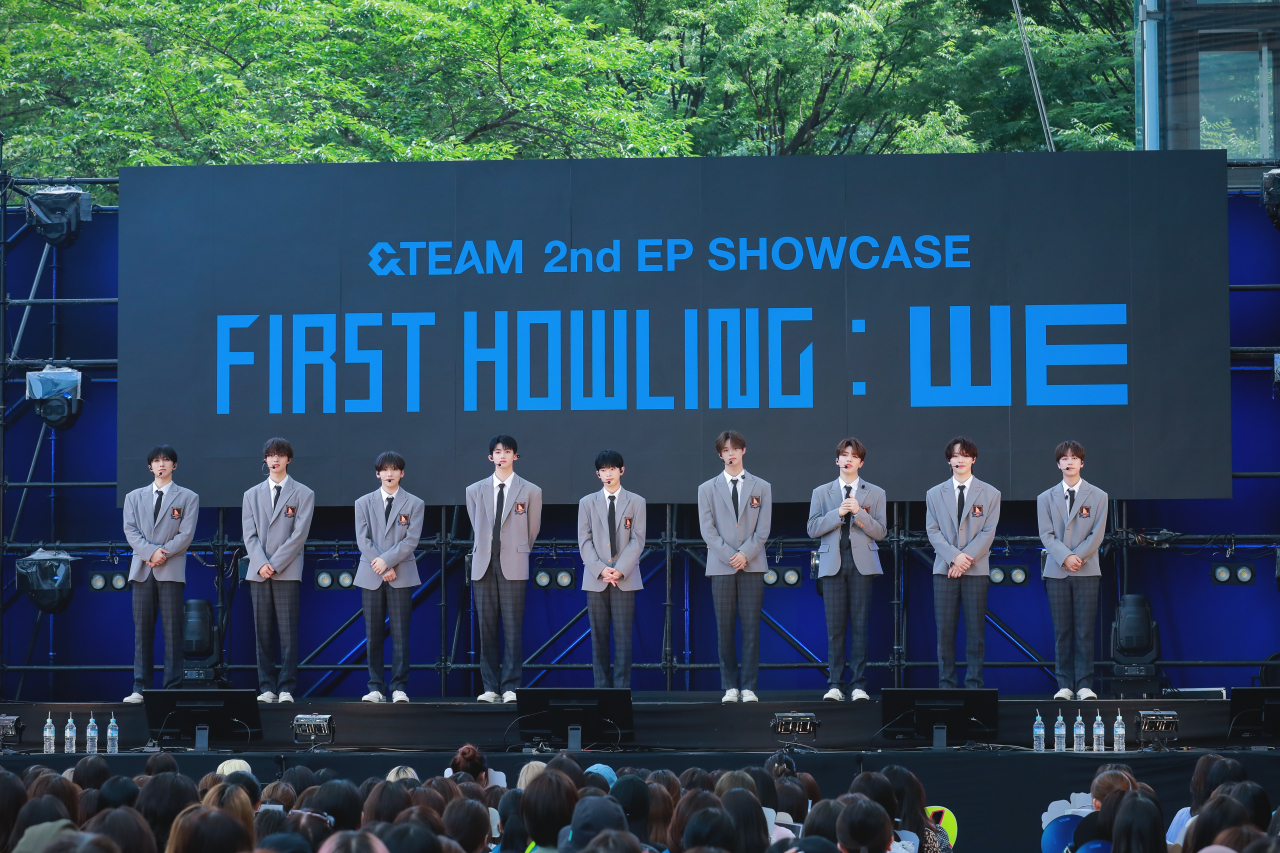 Hybe's &Team takes first global step with 'Firework' - The Korea Herald