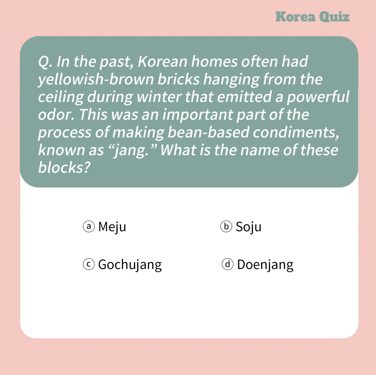 Smelly bean blocks - The Korea Herald