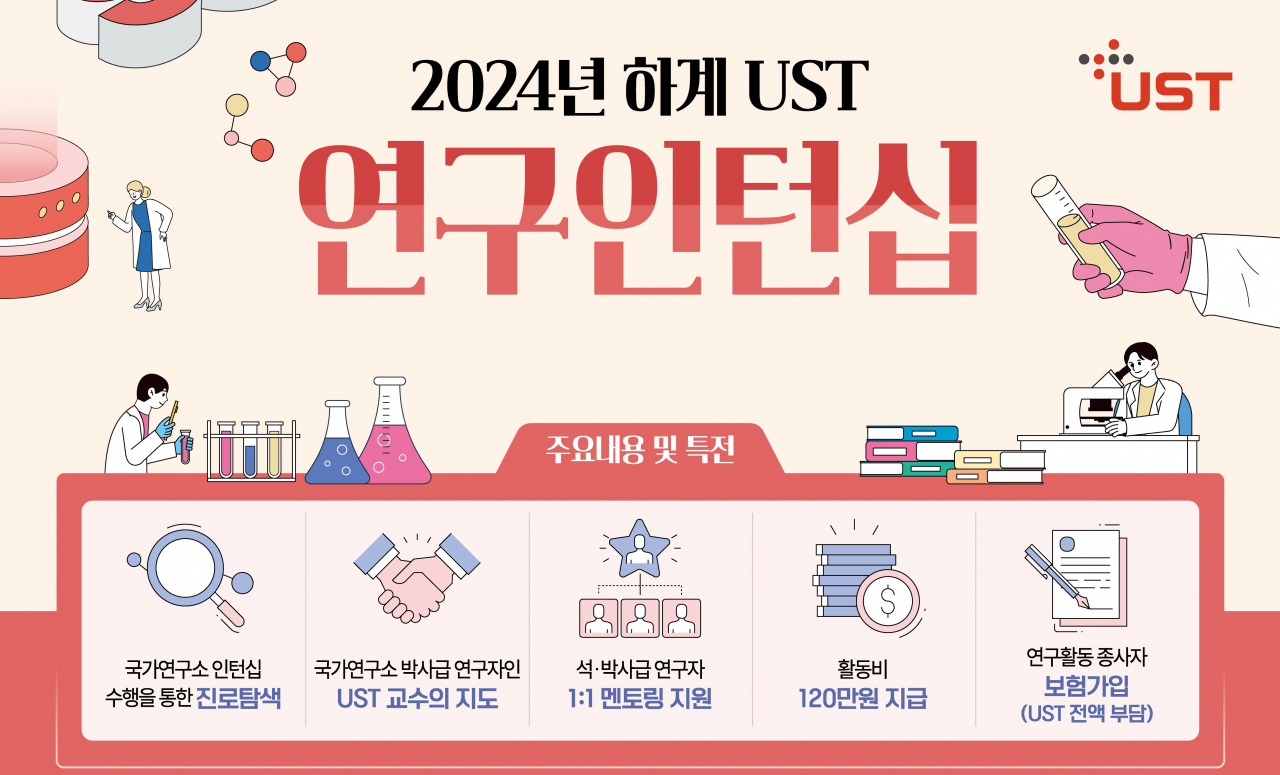 이공계 대학생 240명, 출연연 R&D 실전체험…UST ‘연구인턴십’ 모집 - 헤럴드경제