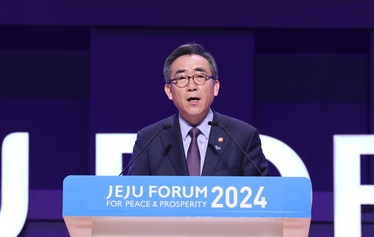 FM Cho highlights S. Korea's vision as 'global pivotal state' at Jeju ...