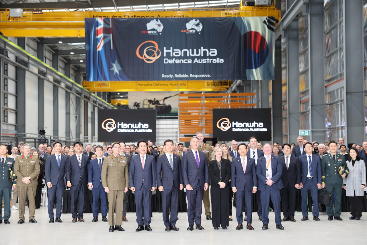 Hanwha Aerospace opens 1st overseas plant in Australia - The Korea Herald