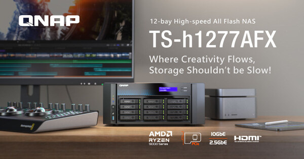 QNAP Empowers Professionals with TS-h1277AFX All-flash NAS, Engineered ...
