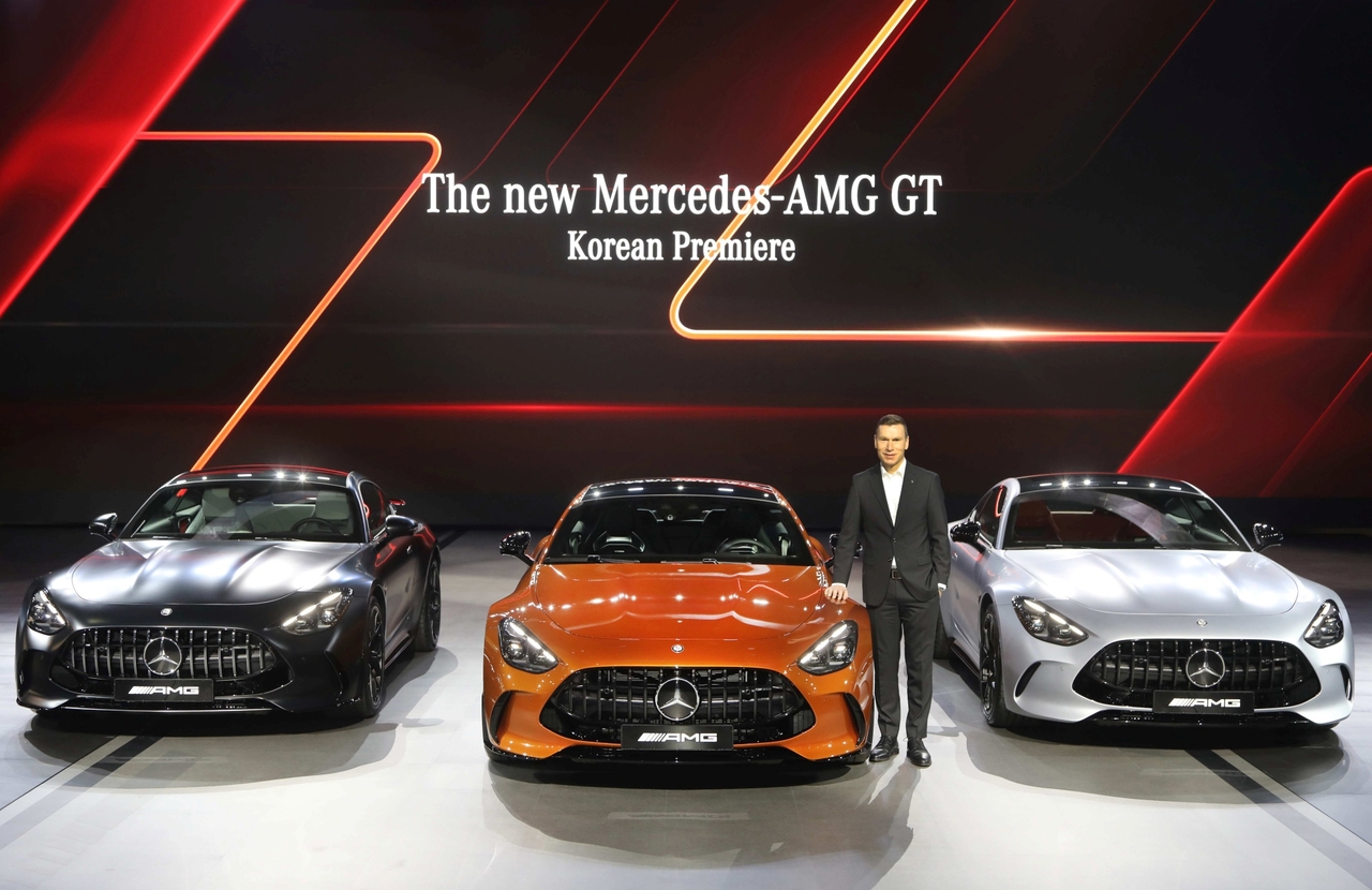 Mercedes-Benz AMG GT 2-door coupe makes Korean debut - The Korea Herald