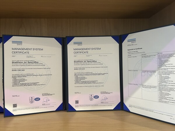 STRADVISION Maintains ISO/IEC 27001 & 27701 Information Security Certifications for Five ...