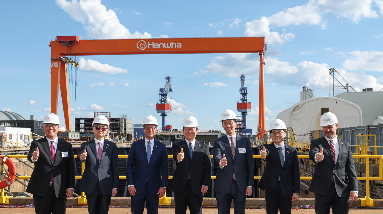 Hanwha unveils $5b US shipyard push to revive American shipbuilding ...