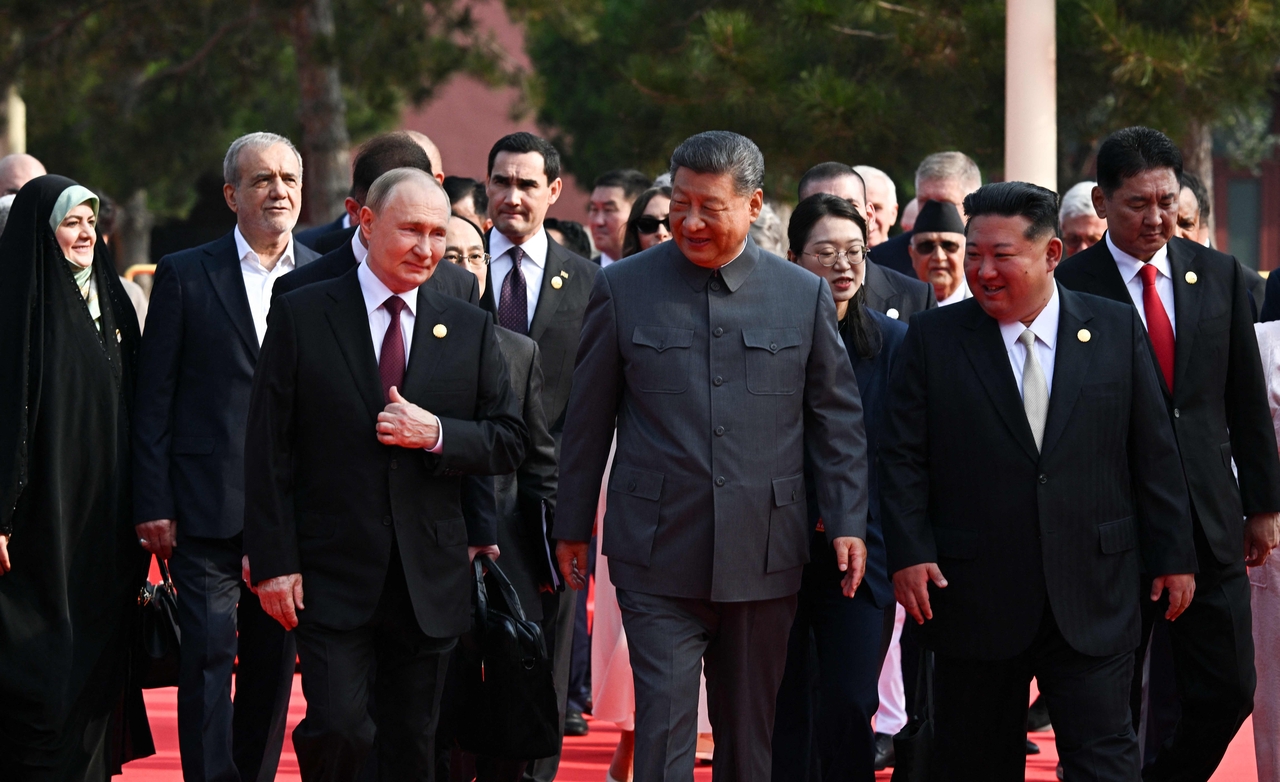 N. Korea's Kim joins Putin, Xi for military parade, marking 1st such ...