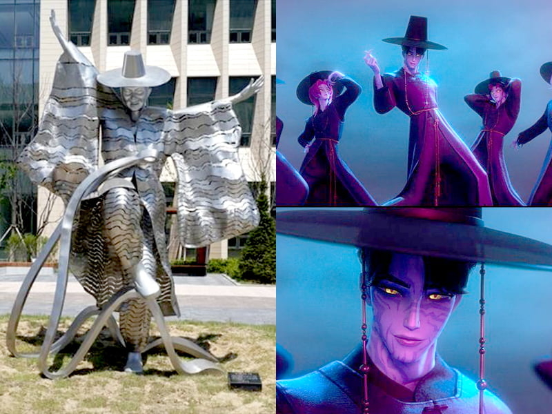 This sculpture was pulled for 'looking like a grim reaper.' Now it might return thanks to Saja ...