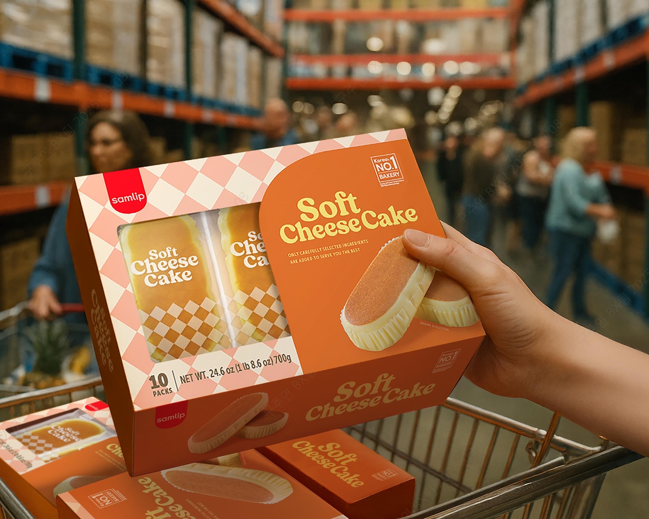 Samlip cheesecake debuts at US Costco stores - The Korea Herald