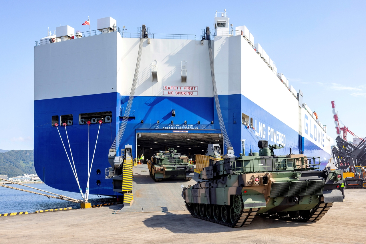 Hyundai Glovis ships Korean K2 tanks, K9 artillery to Poland - The Korea Herald