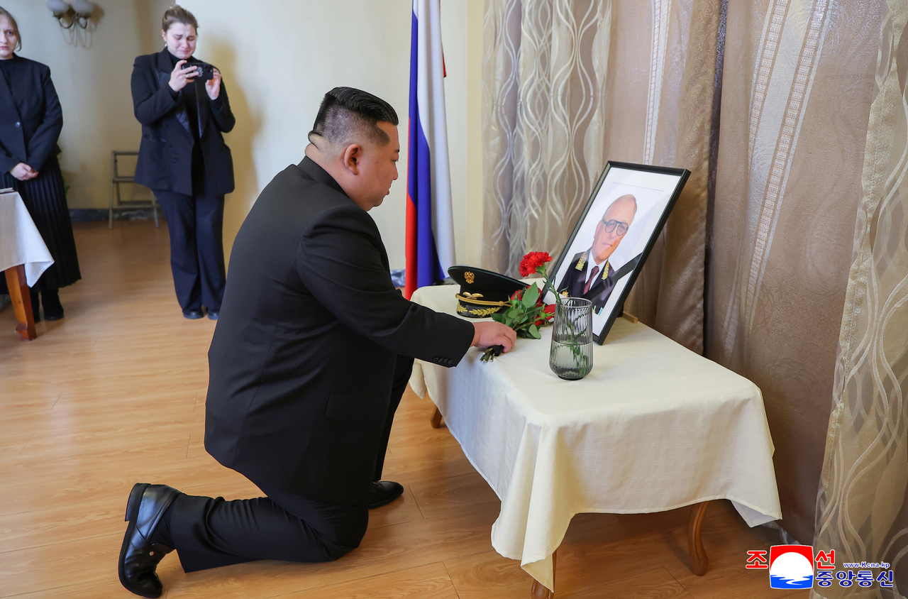 N. Korea's Kim pays condolatory visit to Russian embassy to mourn envoy ...