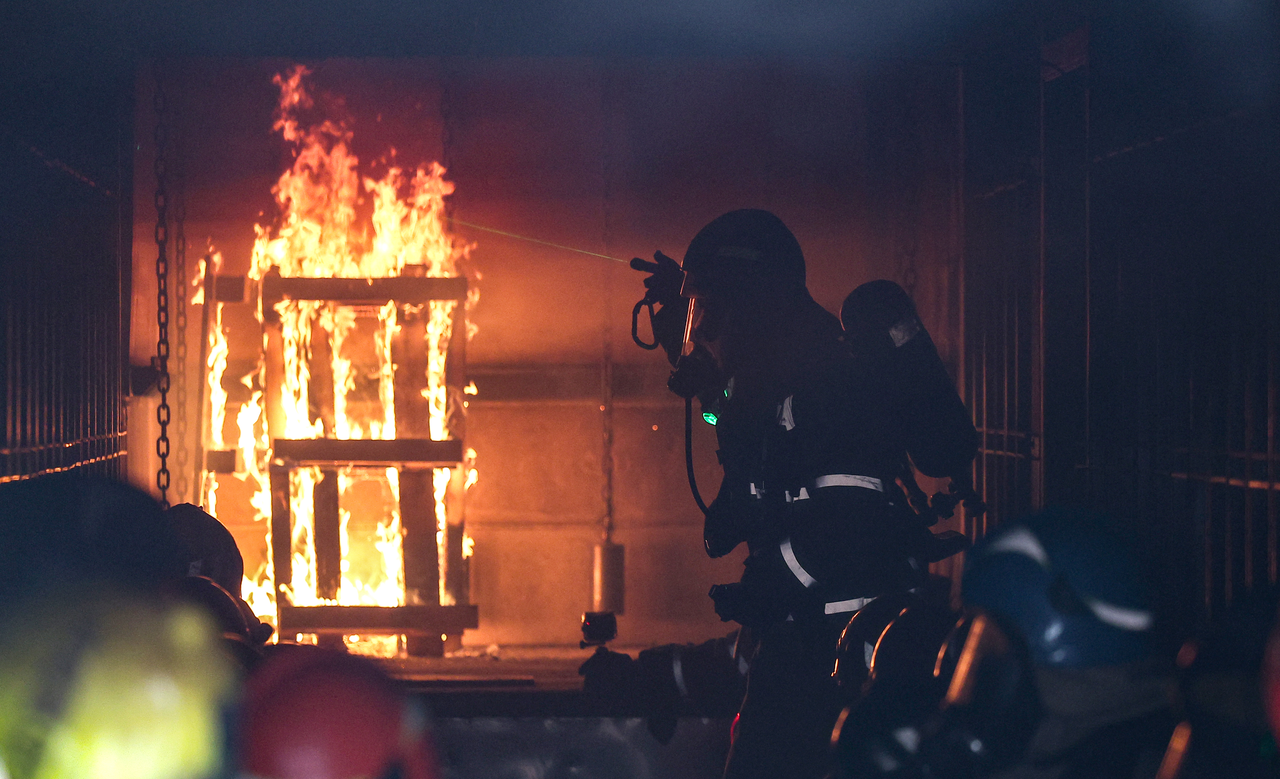 Inside firefighters' live burn training - The Korea Herald