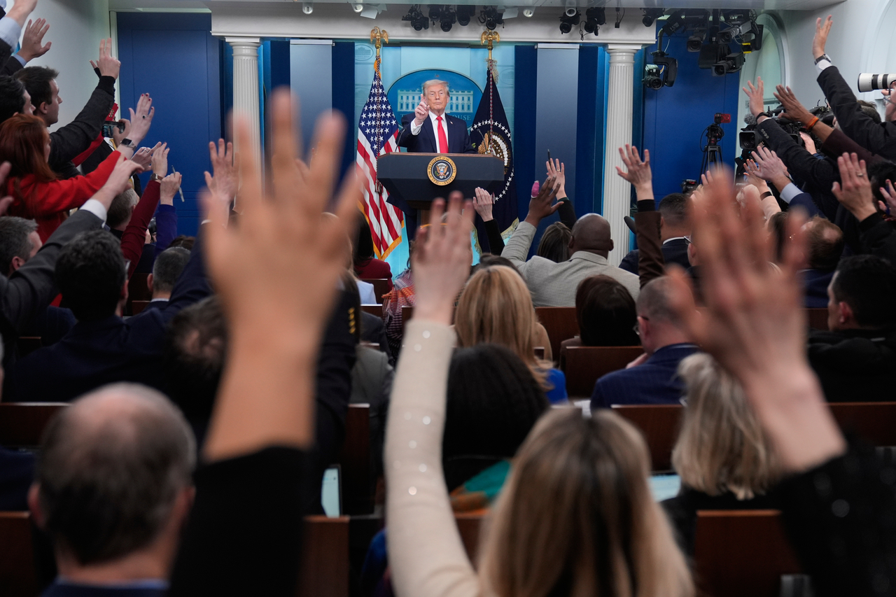 Trump recaps his first year back in office with winding remarks - The ...
