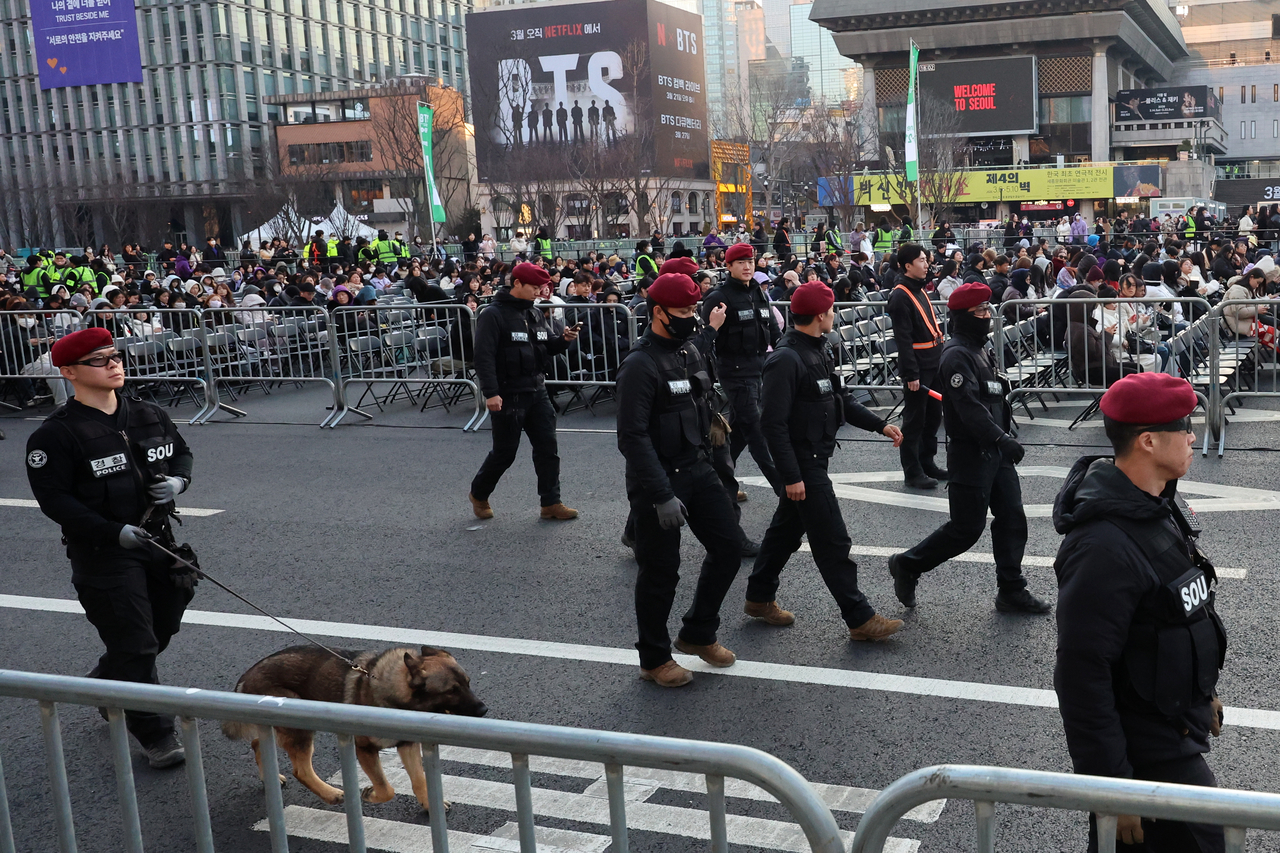 BTS comeback concert sparks debate over crowd control, public ...