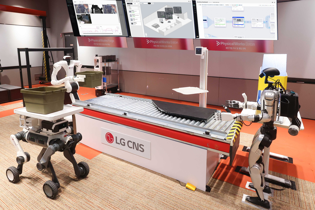 LG CNS enters physical AI race to coordinate rival robots - The Korea ...