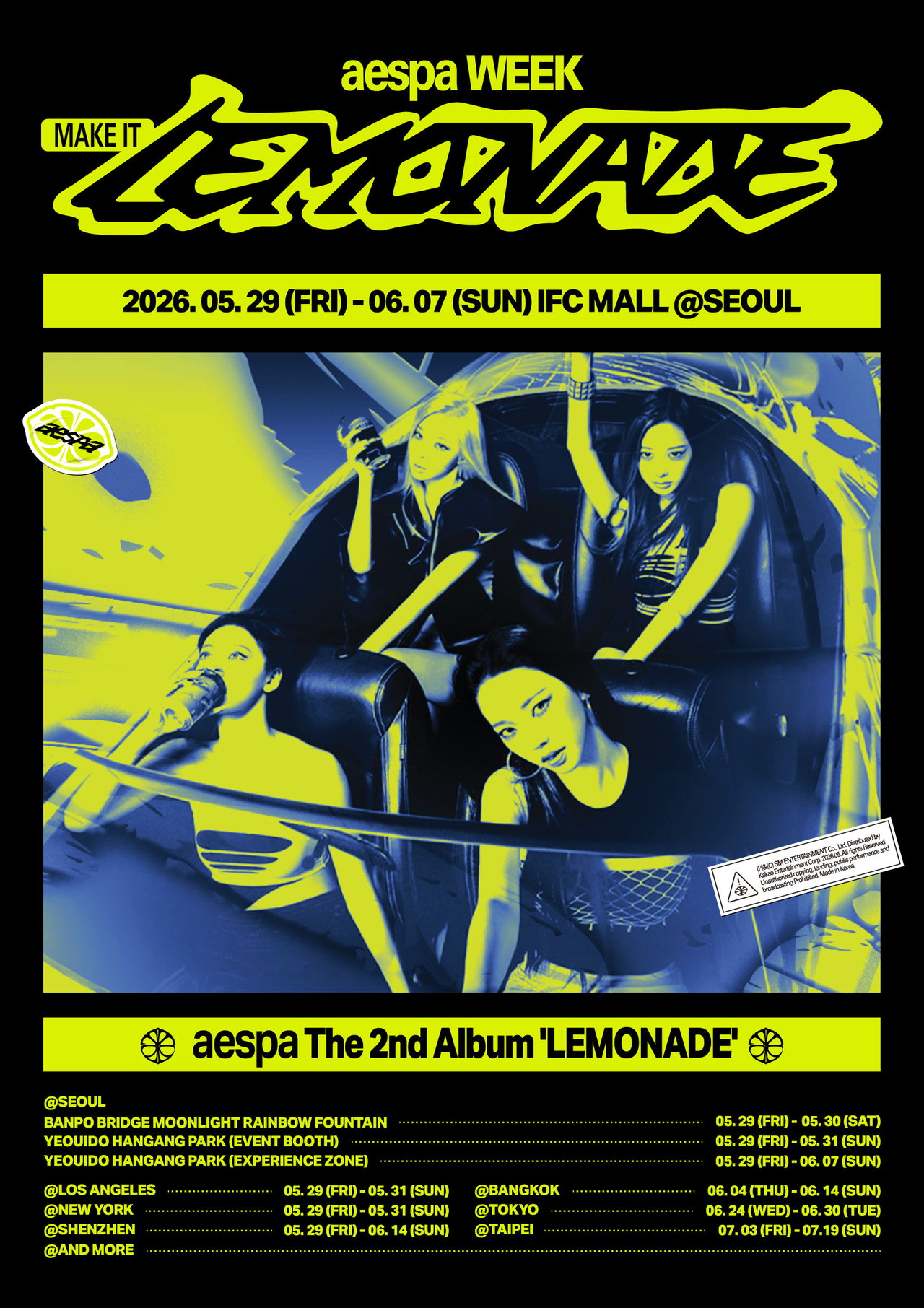 Aespa Lemonade Pop-Up Project 2026: Immersive Marketing and Global Fan ...