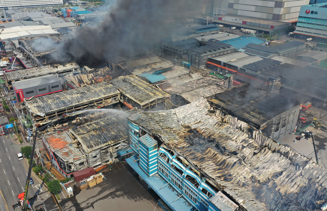 Incheon factory fire causes 11.8 billion won in damage, sparking calls ...