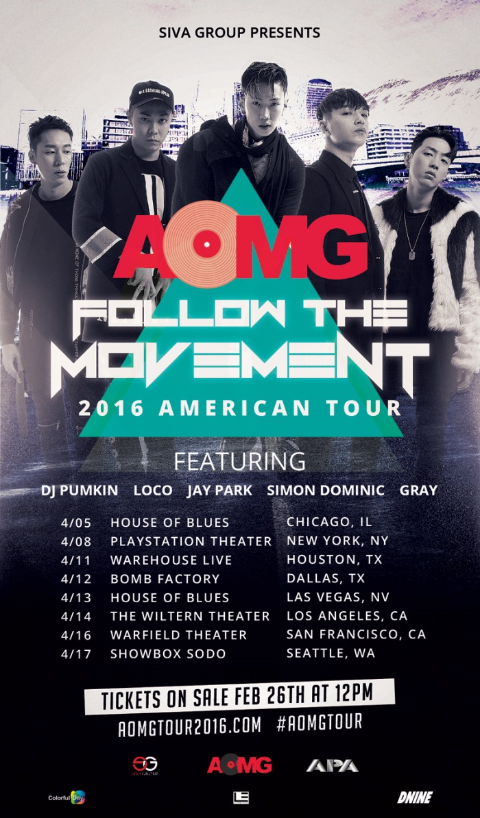 AOMG to tour in 8 U.S. cities - K-POP HERALD