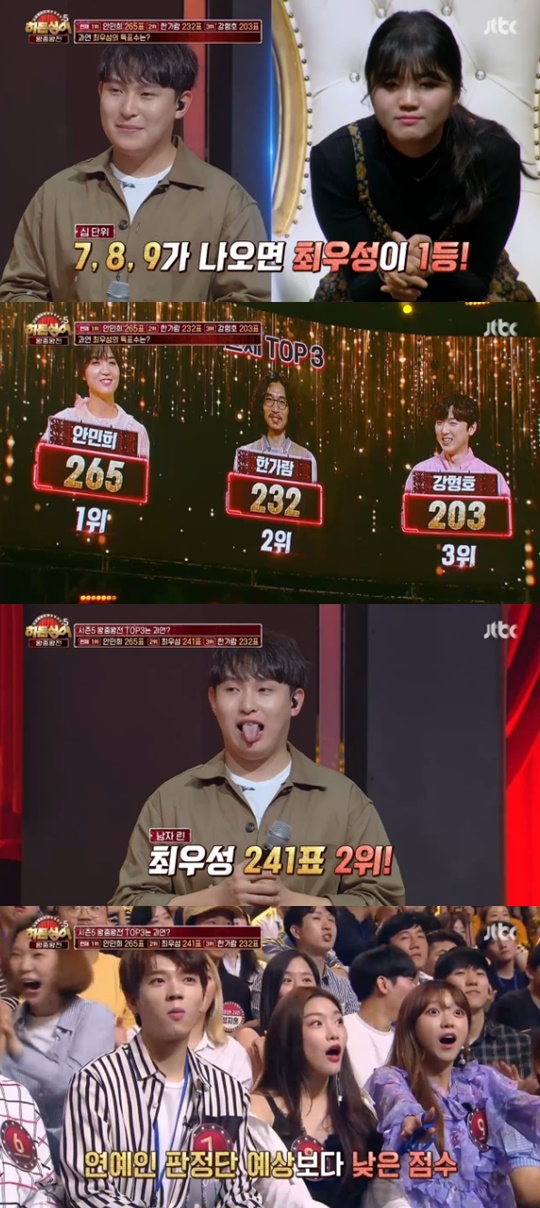 [포인트1분] '히든싱어5' '남자 린' 최우성 출연자, 241표로 2위 - 헤럴드 POP