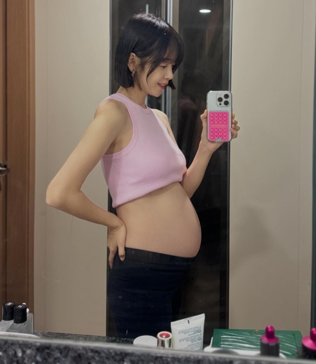 김보미, 마른 사람이 임신하면 이런 모습.."임신 27주, 6kg 살 쪘다" - 헤럴드 POP